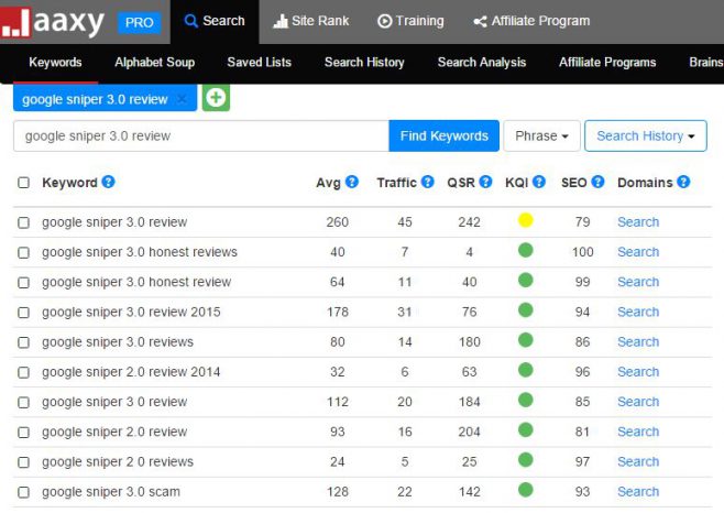 Jaaxy Keyword Tool Review your tool to finding keywords